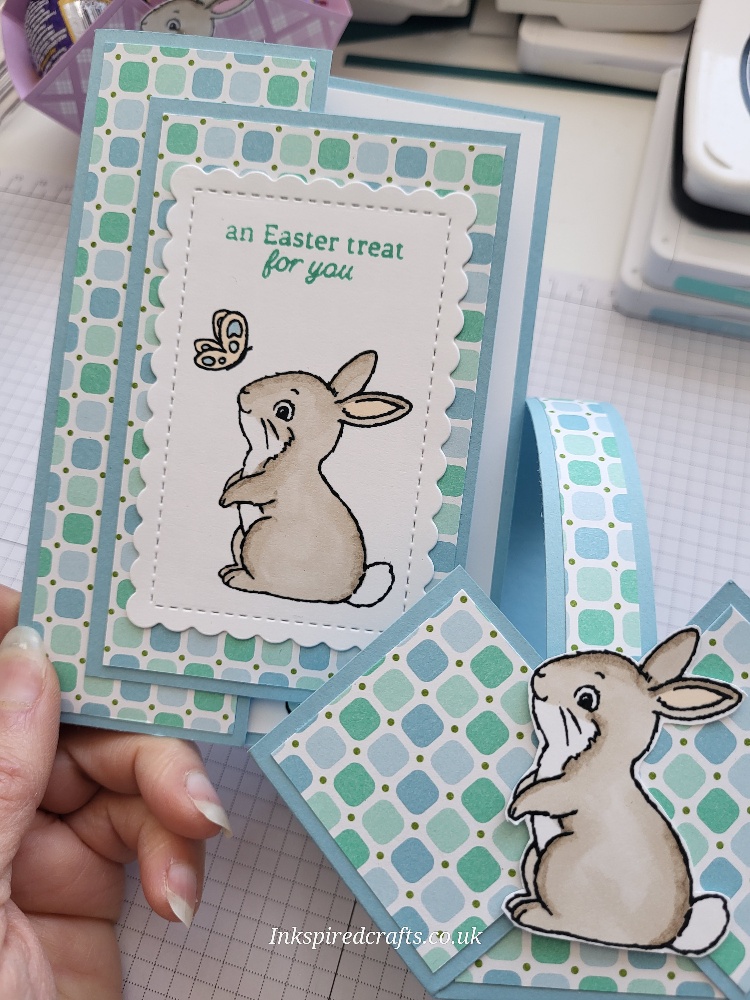 Easter Bunny Basket and Card - InkspiredCrafts