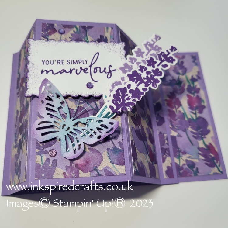 How to Make a Bay Window Fun Fold card - InkspiredCrafts