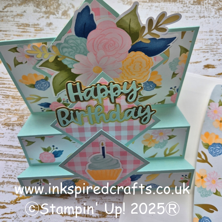 Triple Step Diamond Card - InkspiredCrafts