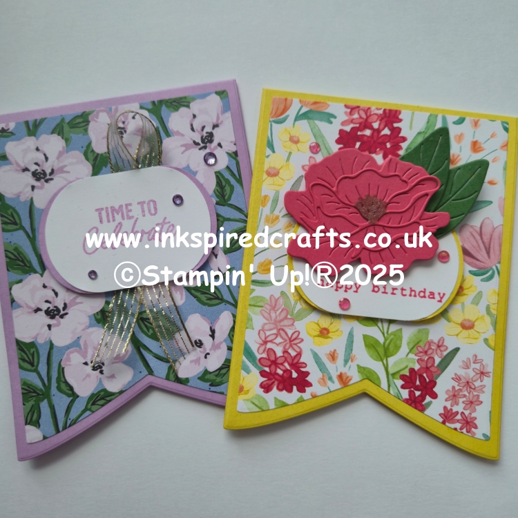How to Make Cards using the Party Banner Dies - InkspiredCrafts
