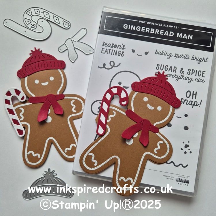 Cute Gingerbread Man Card - InkspiredCrafts